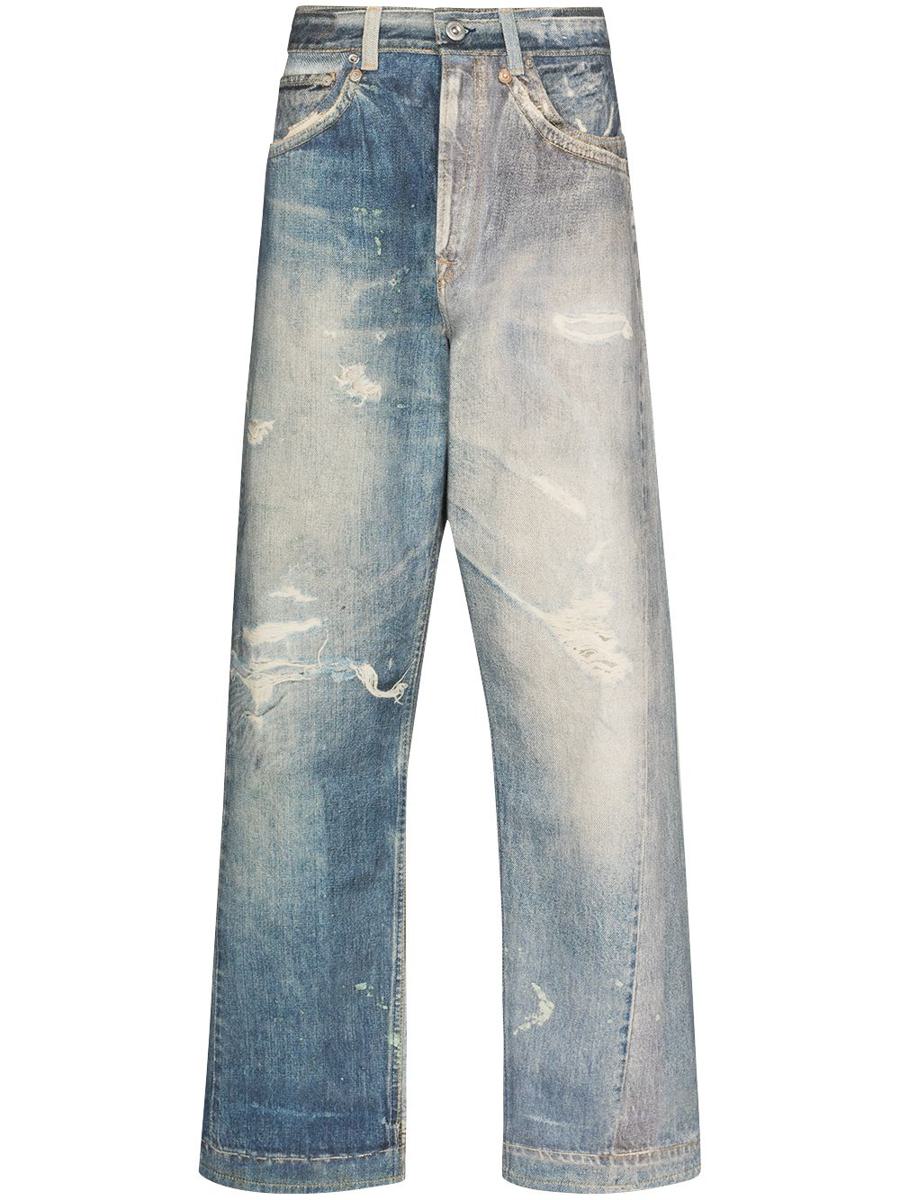 Our Legacy Third Cut Jeans In Digital Denim Print - 27% Off